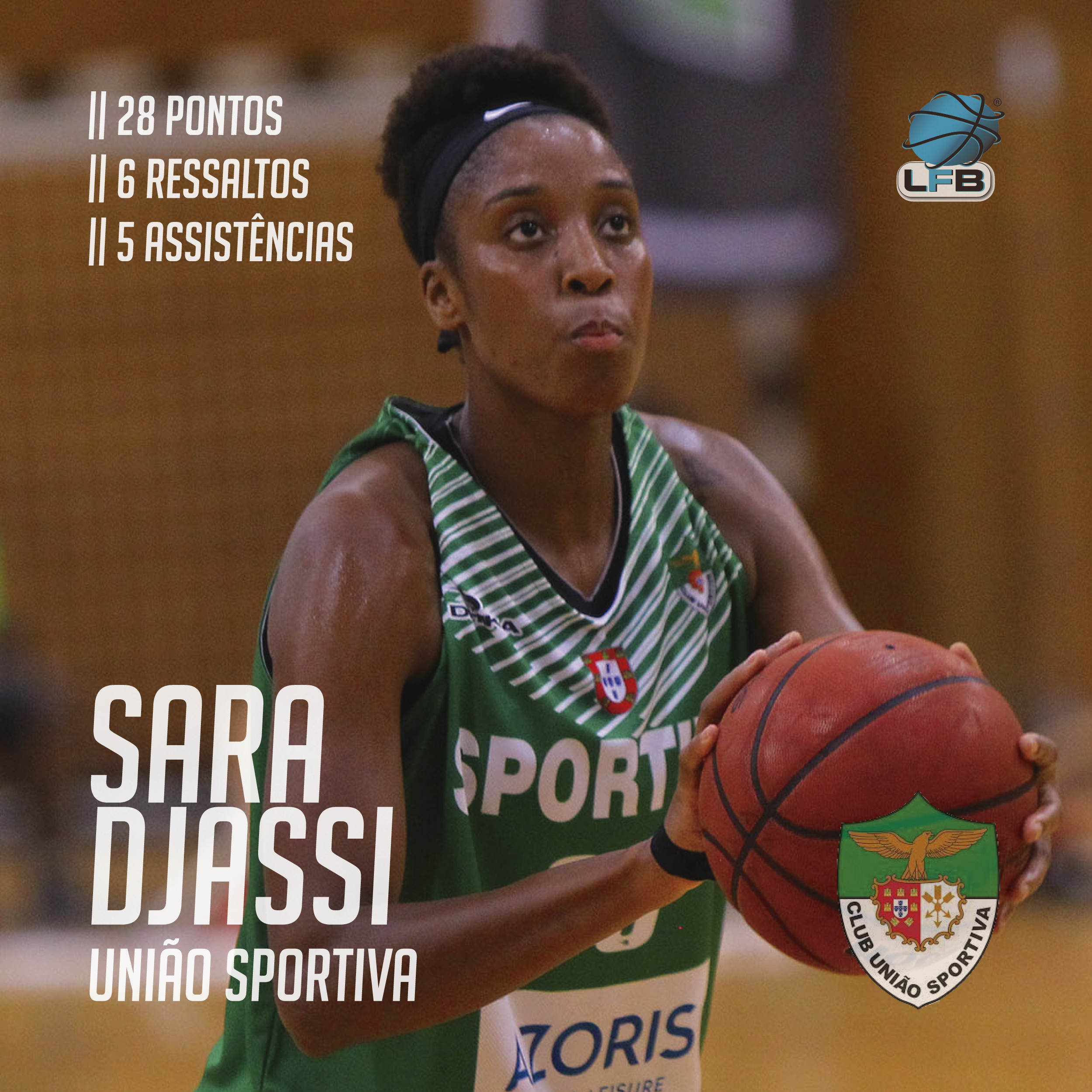 Sara Djassi de alto rendimento alcança estatuto de MVP Tissot!